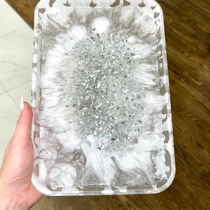 Geode Resin Tray - Etsy