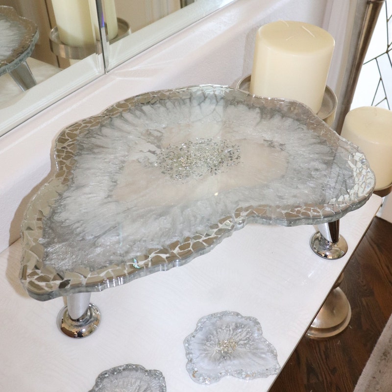 Crystal Serving Tray - Etsy