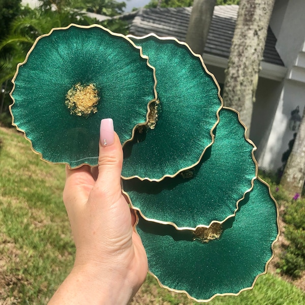 Geode Coasters - Etsy