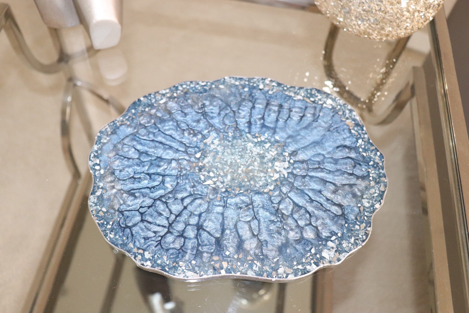 Decorative Geode Tray Can Be Made in ANY Color | Etsy