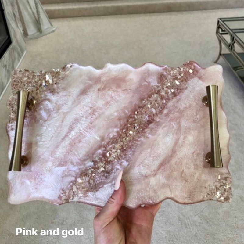 Geode Resin Tray - Etsy