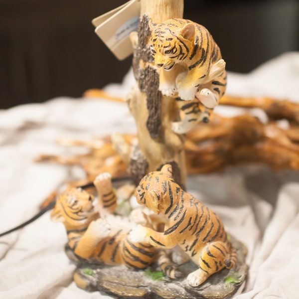 Tiger Table Lamp - Etsy