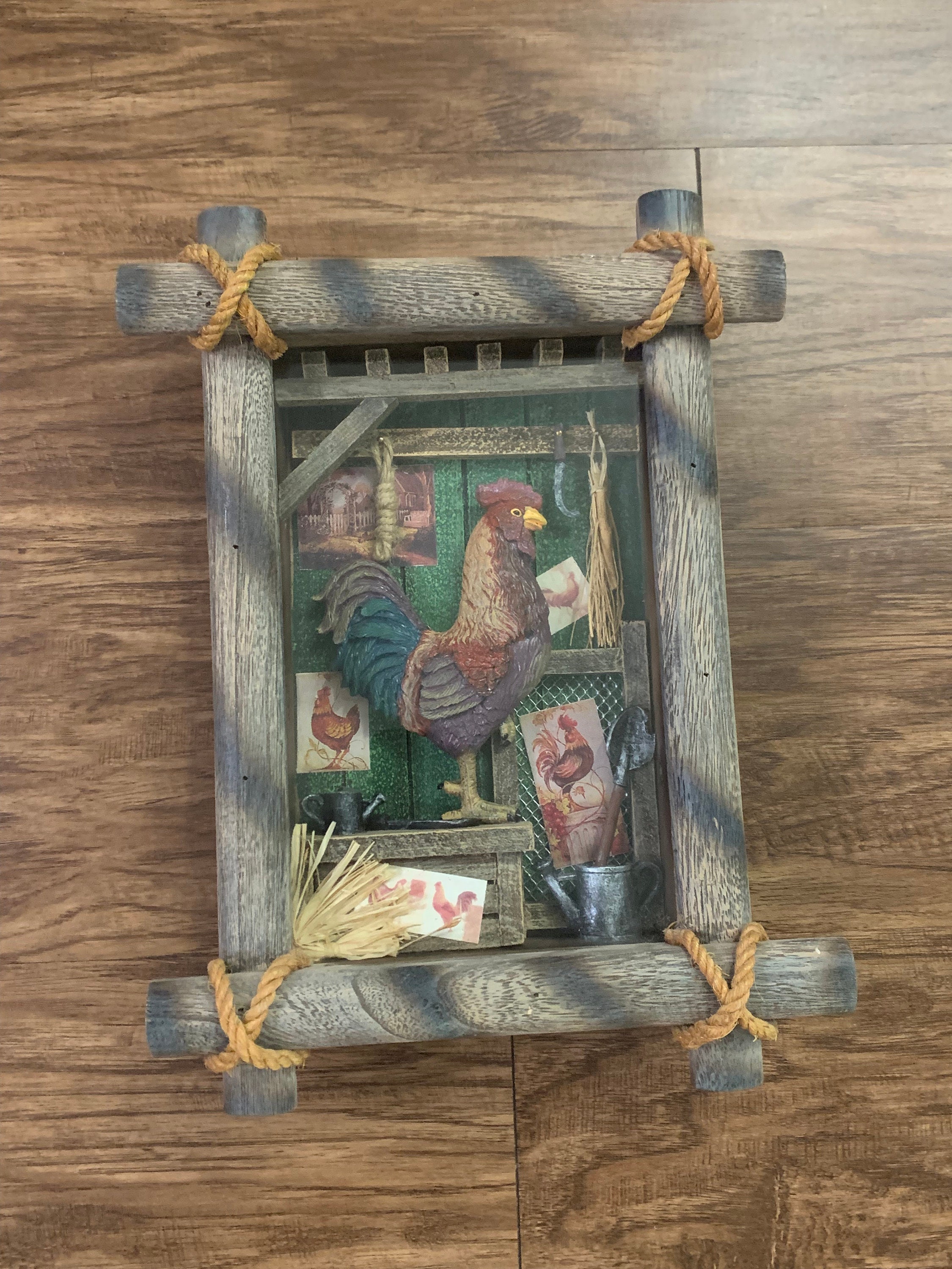 Rooster Shadow Box - Etsy