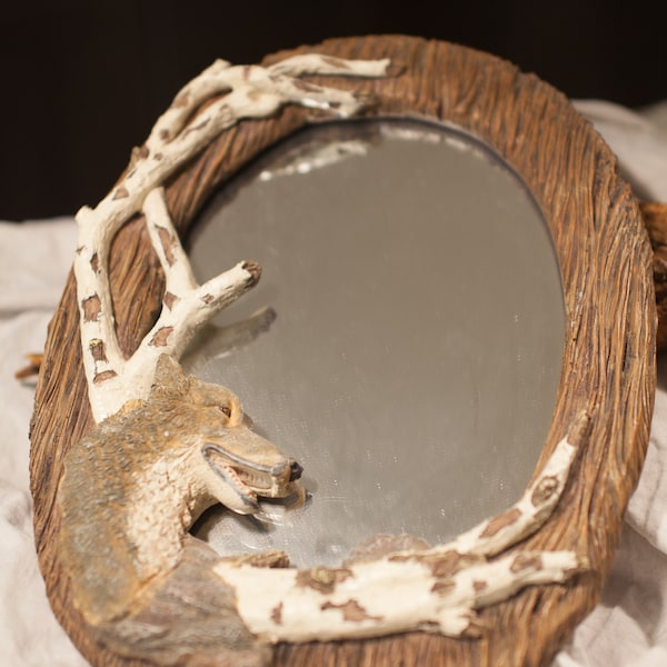 Wolf Mirror - Etsy