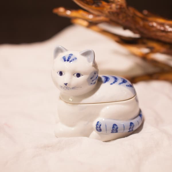 Cat Trinket Box - Etsy