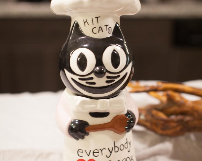 Kit Kat Cat Cookie Jar - Etsy
