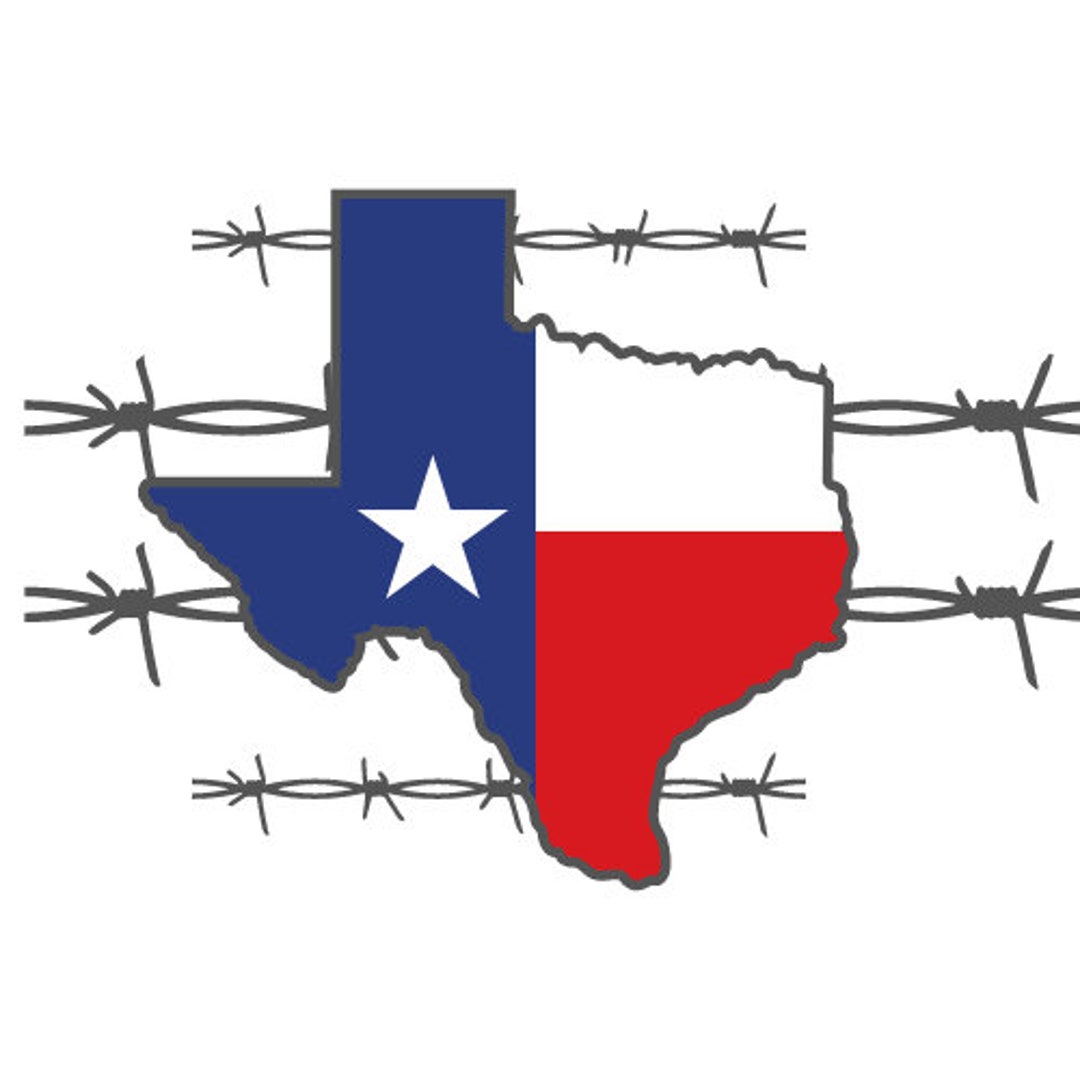 I Stand With Texas Pride Fence | Texas Border | Texas Decor, Barb Wire ...