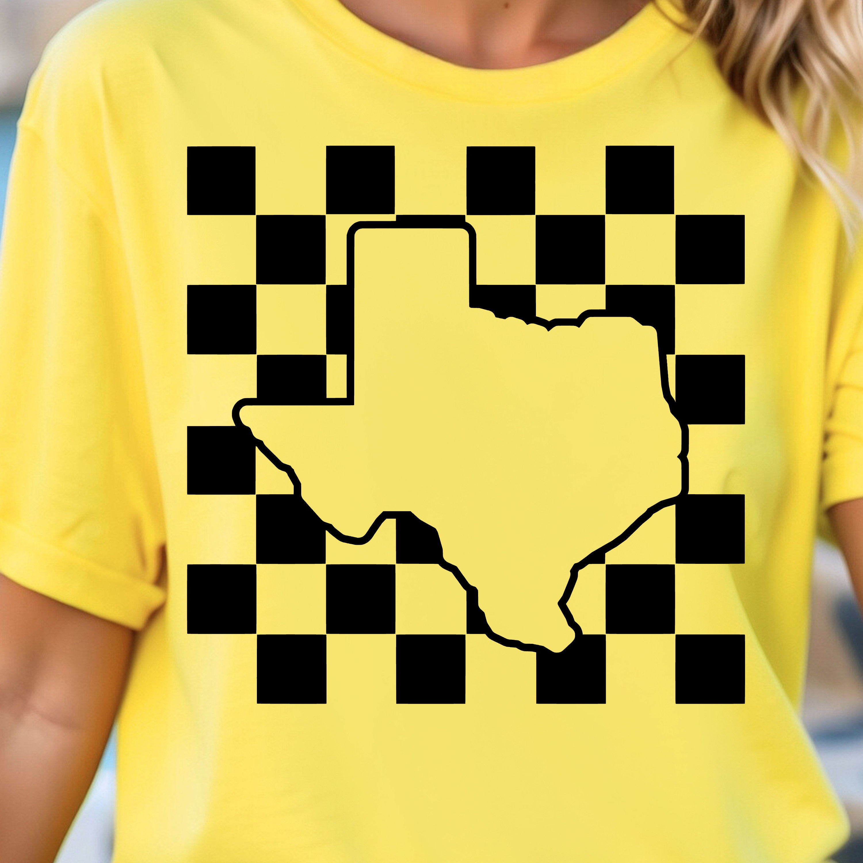 Retro Checkered Texas Png Svg Sublimation Design for Tshirts Digital Download Trending Shirt ...