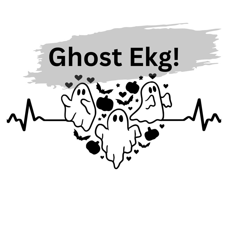 Ghost Svg | Ekg Svg | Spooky Svg | Halloween Medical Svg | Healthcare ...