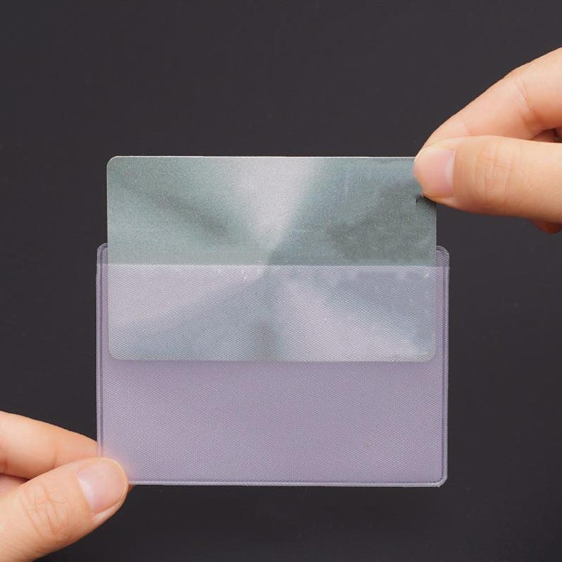 Plastic Card Holder and Protective Sleeve for Credit, Insurance & ID ...