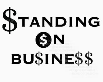 Stand on Business Digital Download SVG, PDF, JPG - Etsy