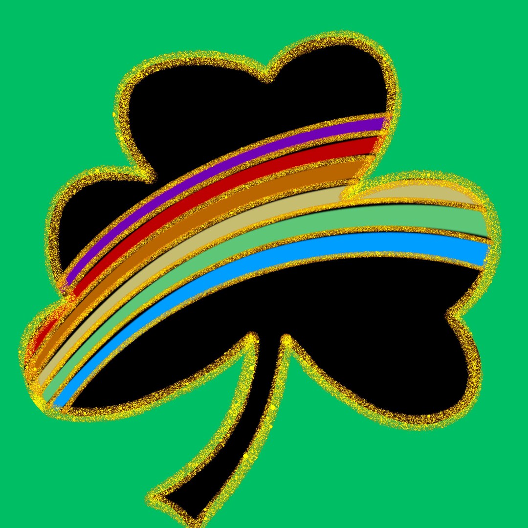 Rainbow Shamrock PNG | St. Patrick’s Day Sublimation Design | Glitter ...