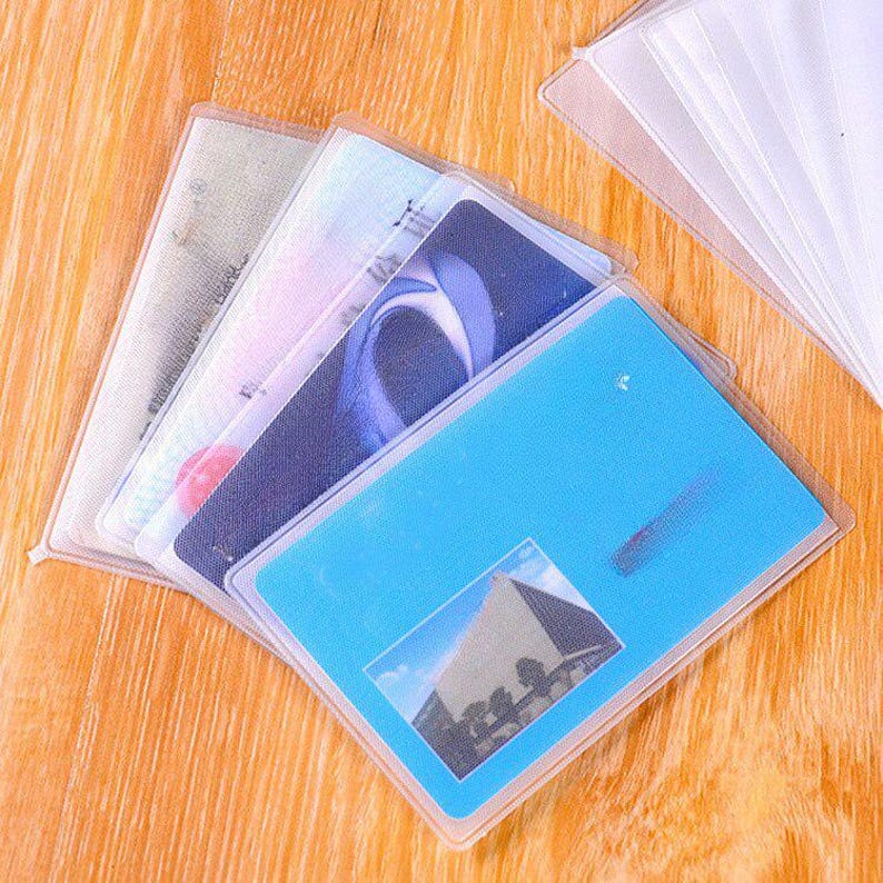 Plastic Card Holder and Protective Sleeve for Credit, Insurance & ID ...