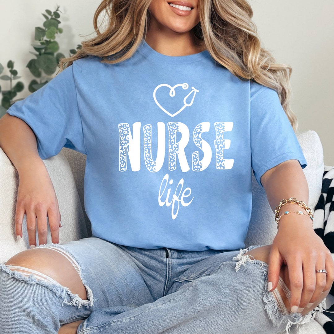 Leopard Print Nurse Life PNG SVG: Registered Nurse Digital Download - Etsy