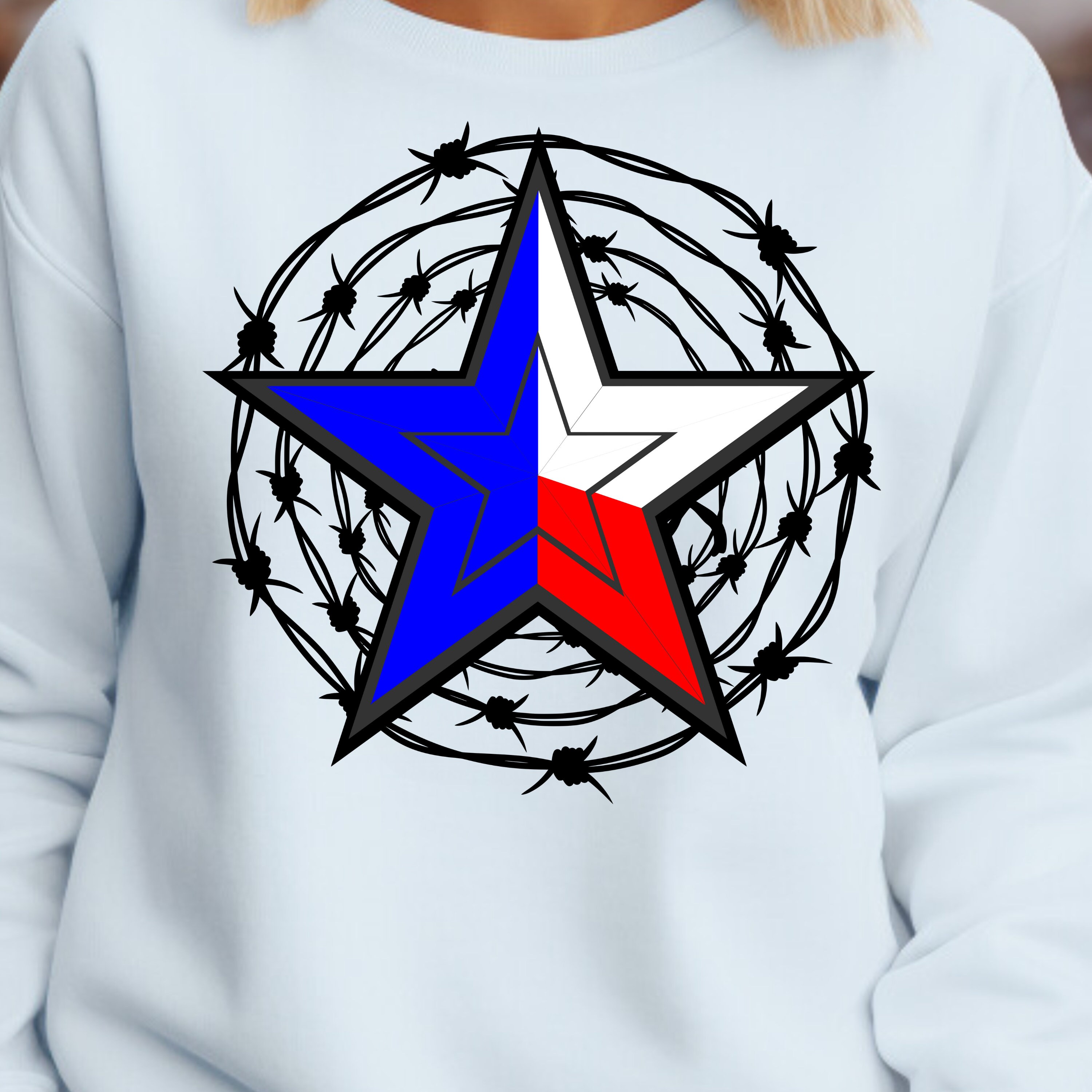 I Stand With Texas Pride Fence Texas Border Texas Decor, Barb Wire Wall ...