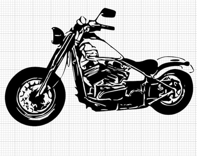 Motorcycle Svg | Motor Bike Svg | Biker Svg | Chopper Svg | Motorcycle ...
