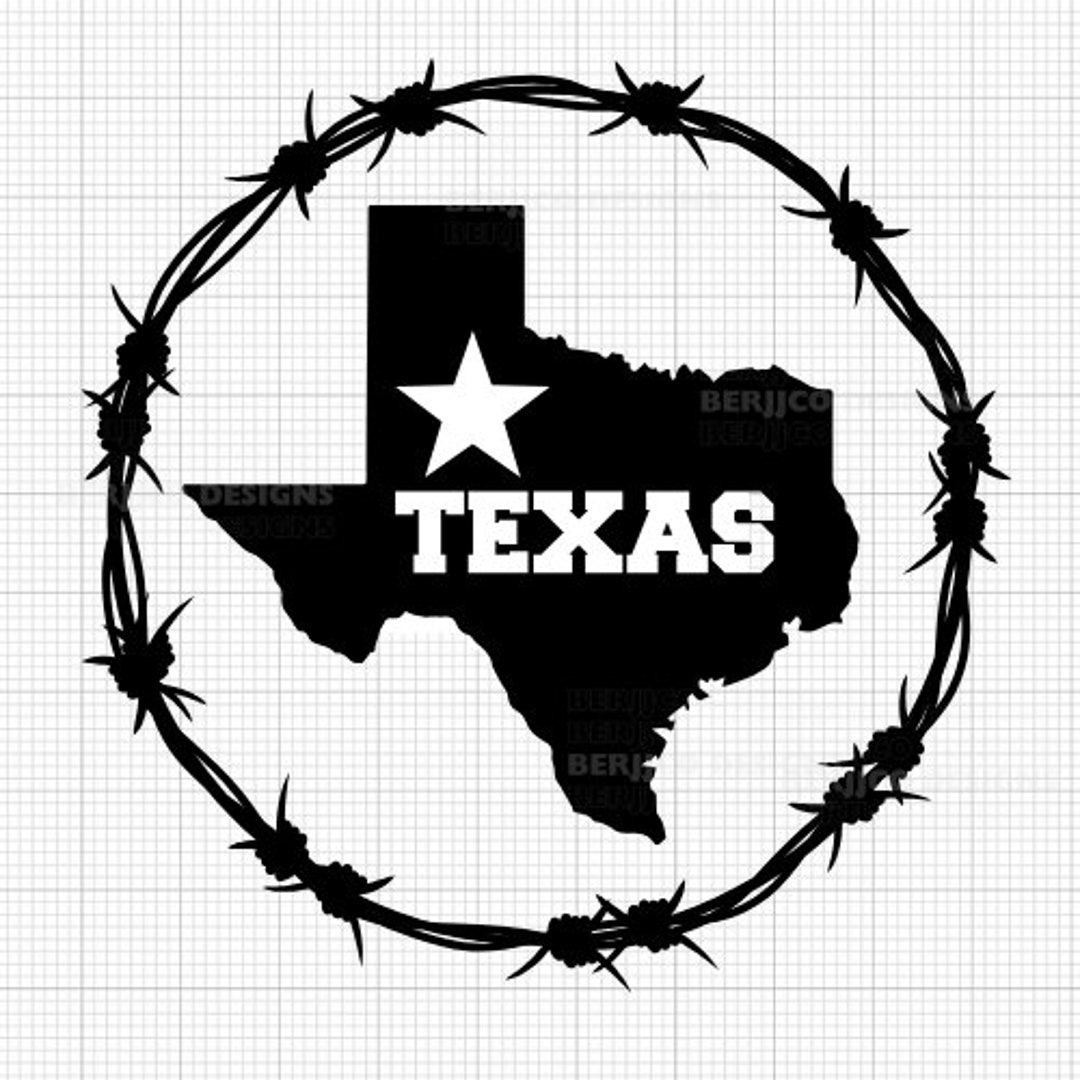 I Stand With Texas SVG | Texas Border | Texas Decor, Barb Wire Wall Art ...