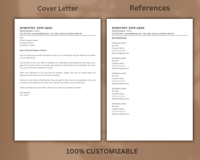 Nurse Resume Template Nurse CV Template Resume ATS Resume Microsoft ...