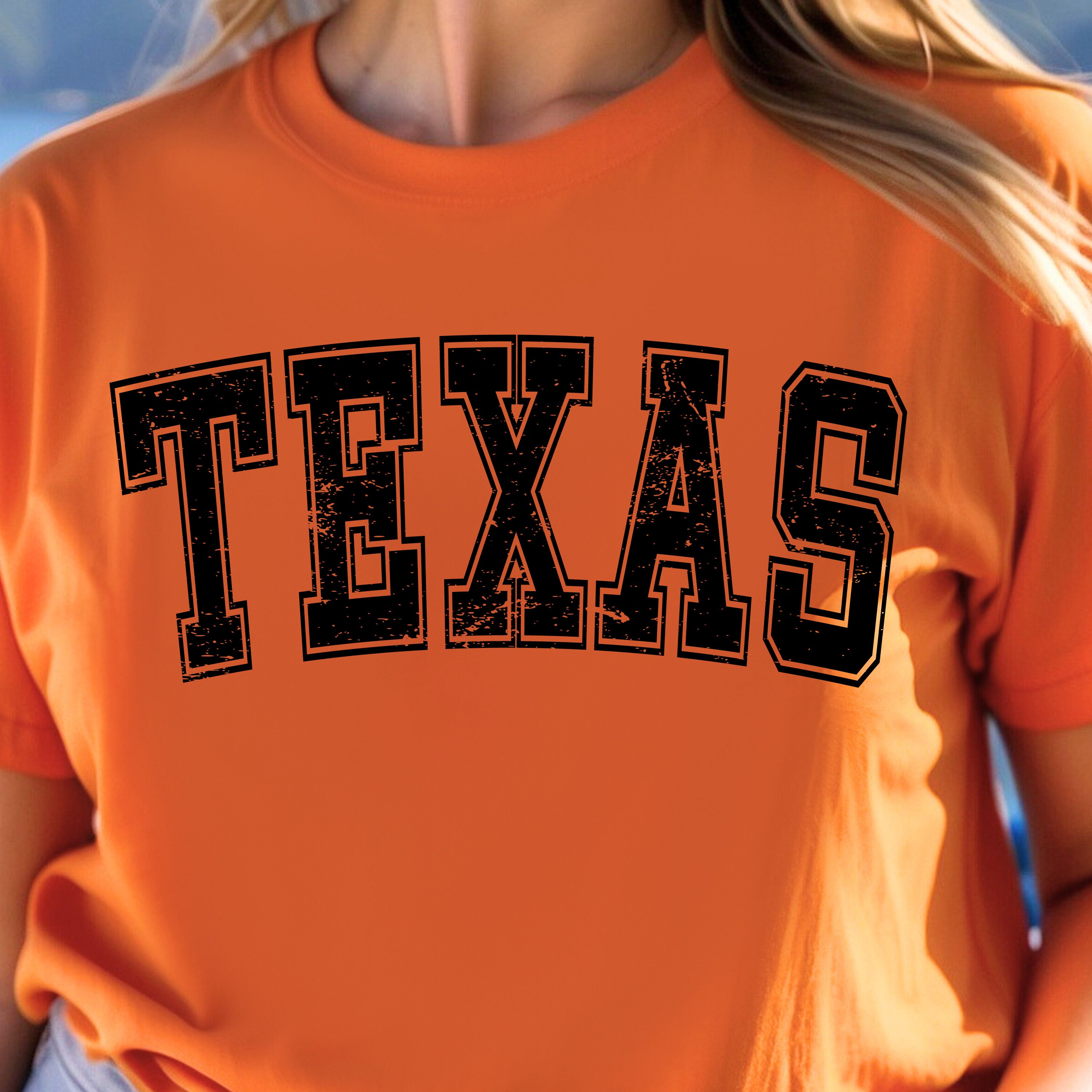 Texas Varsity SVG: Grudge Effect Shirt Design (digital Download) - Etsy
