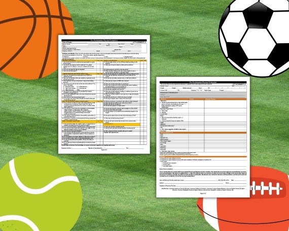 Generic Sports Physical Form Printable