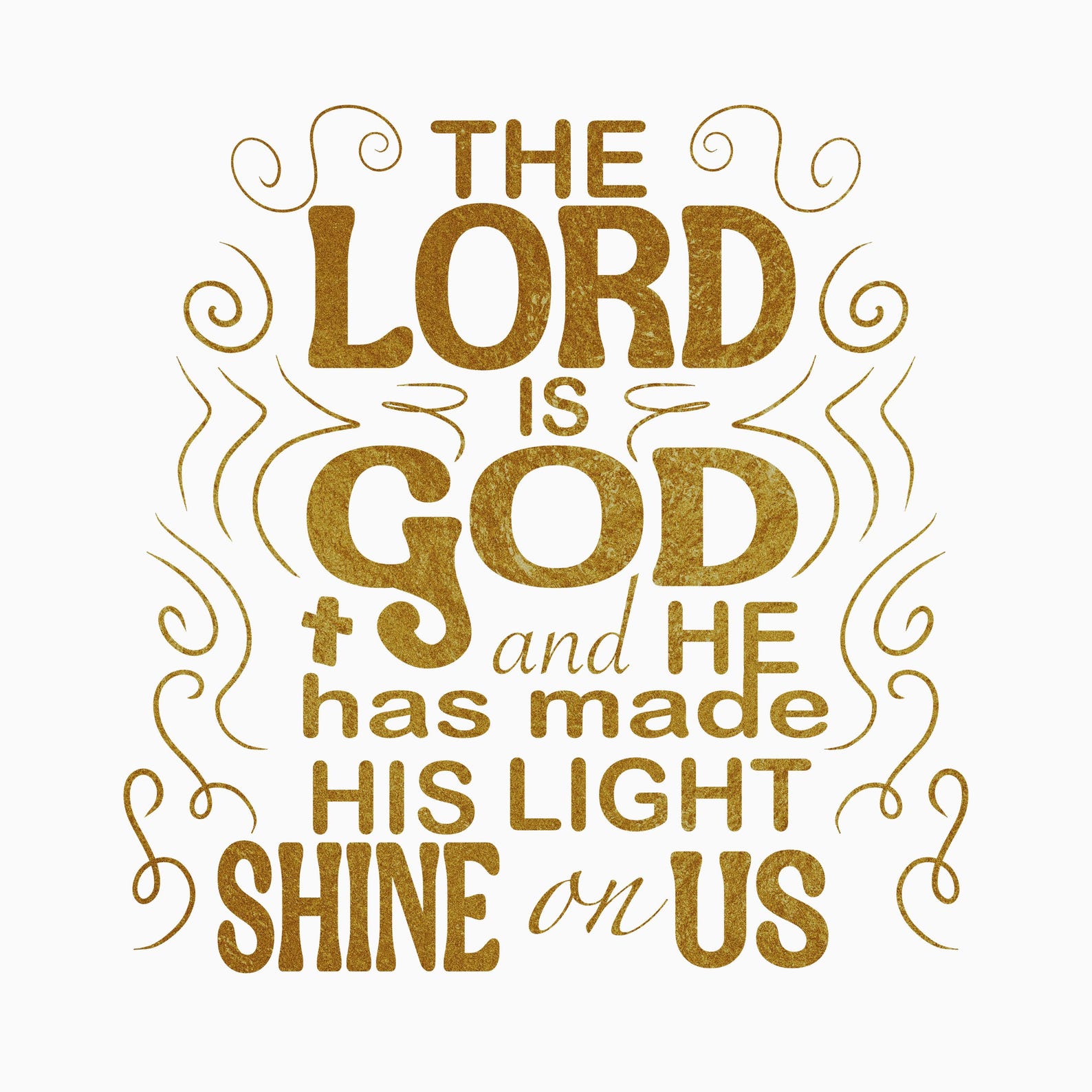Christian Bible Verse PNG: Gold Glitter Scripture Design (digital ...