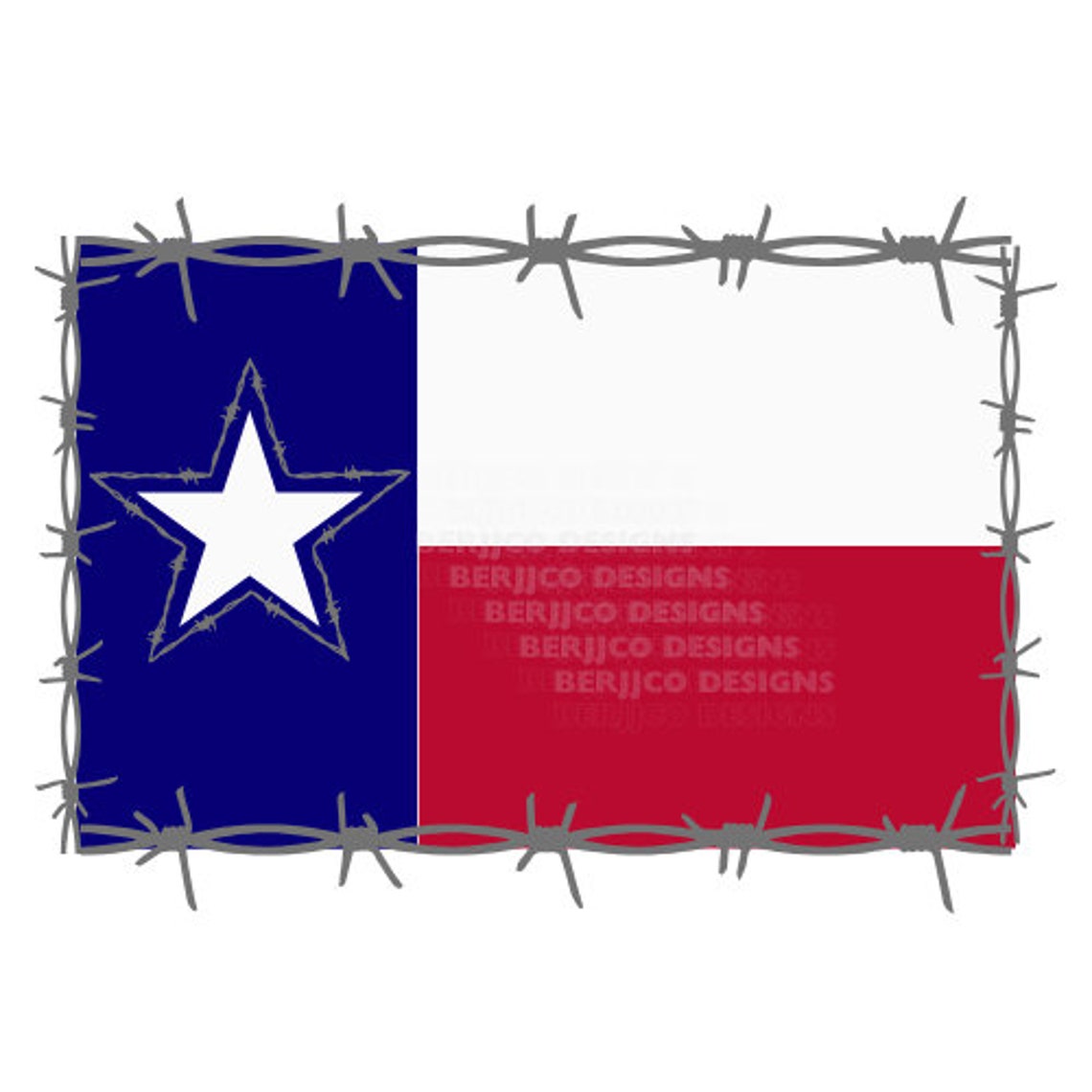I Stand With Texas | Flag Barb Wire | Texas Border | Texas Flag Barb ...