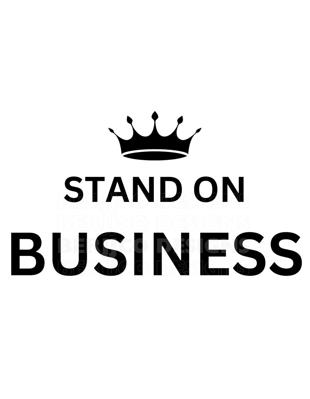 Standing on Business SVG PNG JPG Digital Download - Etsy