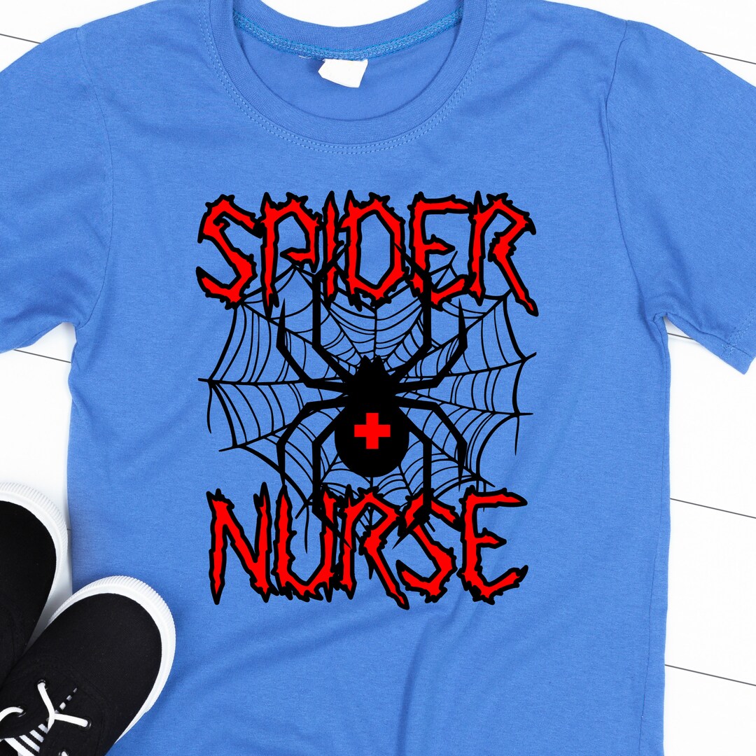 Spider Nurse Black Widow Halloween PNG: Shirt Design (digital Download ...