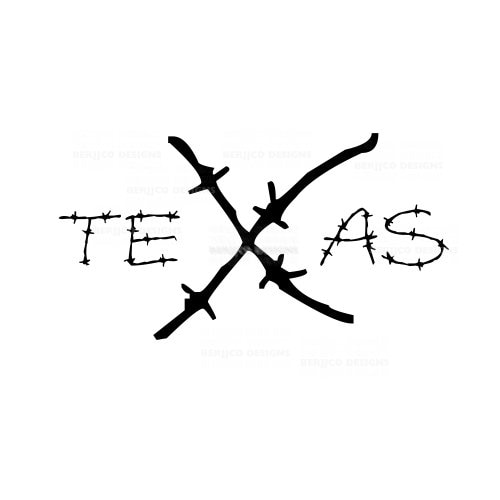 I Stand With Texas Barbwire Fence Texas Border Texas Decor, Barb Wire ...