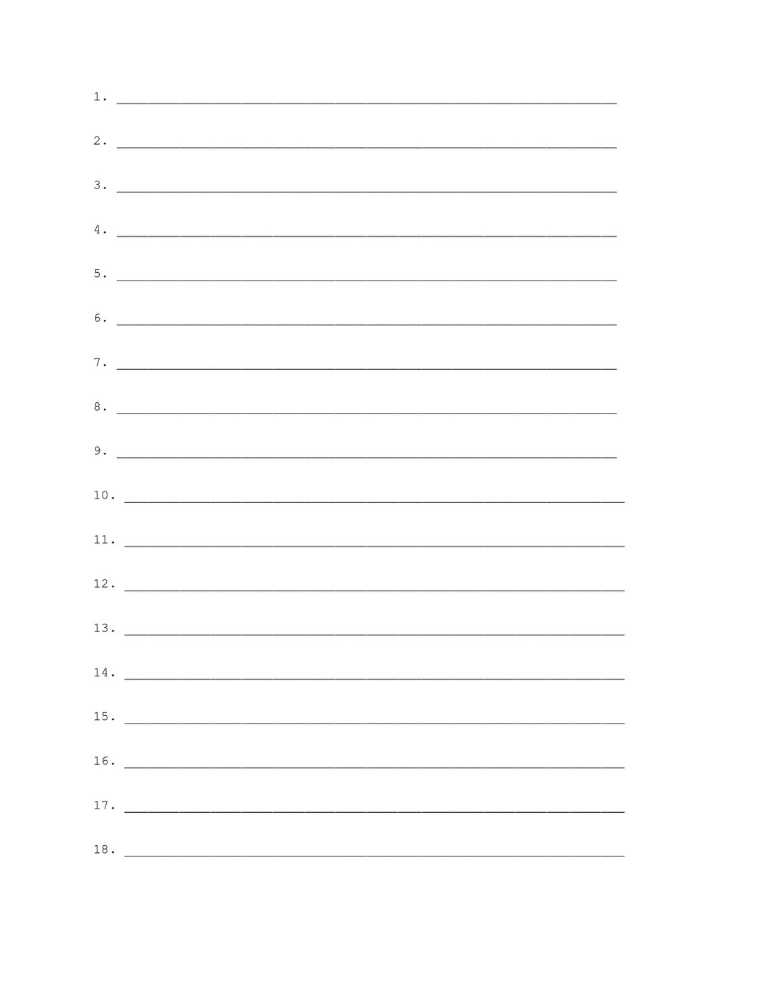 Numbered Lined Column 1-999 | Paper Printable Lined Paper PDF With ...