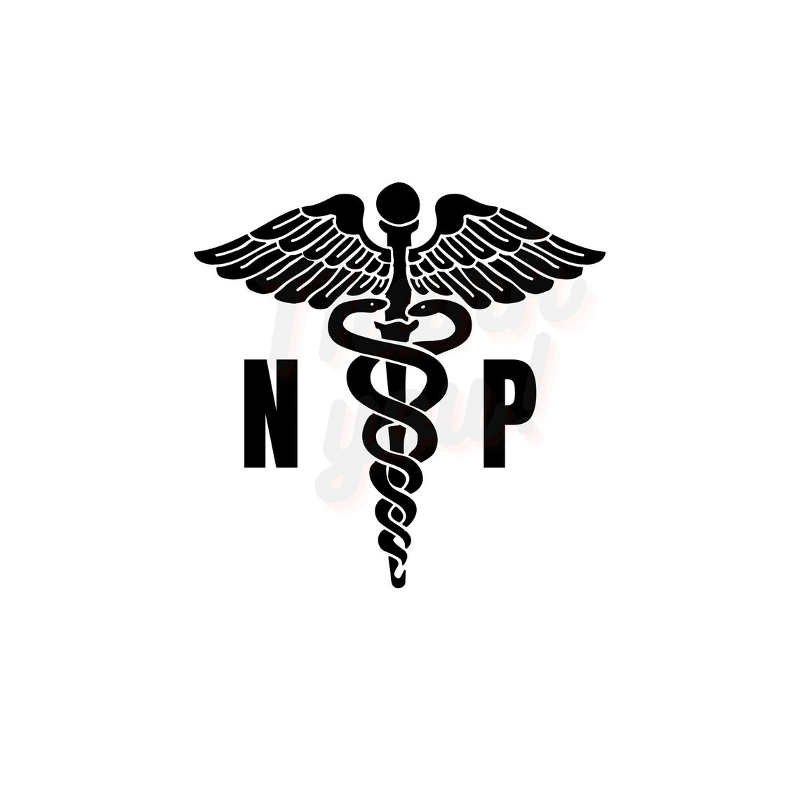Caduceus Symbol Nurse Practitioner Svg, Medical Symbol Svg, Nurse Svg ...