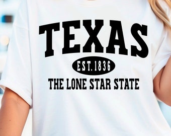 Texas State Outline With Lone Star Digital Download - Etsy