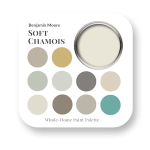 Soft Chamois by Benjamin Moore Interior Paint Color Palette, Interior ...