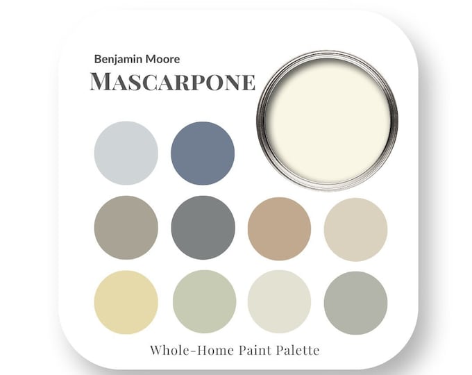 Mascarpone by Benjamin Moore Interior Paint Color Palette, Interior ...
