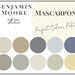 Mascarpone by Benjamin Moore Interior Paint Color Palette - Etsy