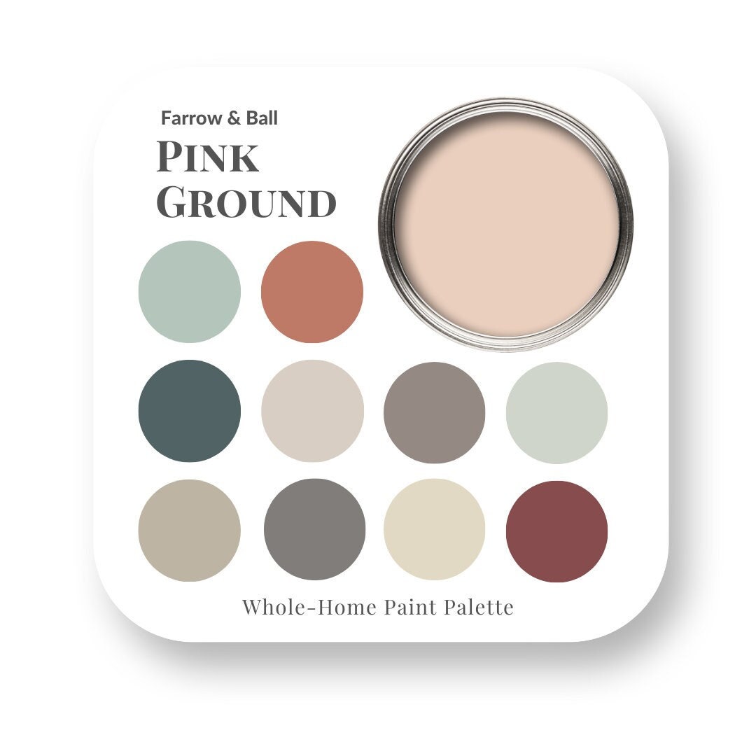 Pink Ground by Farrow & Ball Interior Paint Color Palette, Interior ...