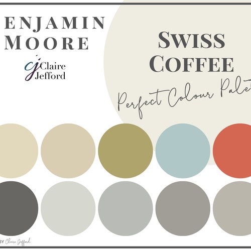 Mascarpone by Benjamin Moore Interior Paint Color Palette - Etsy