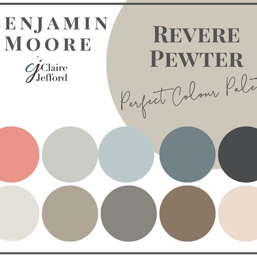 Mascarpone by Benjamin Moore Interior Paint Color Palette - Etsy