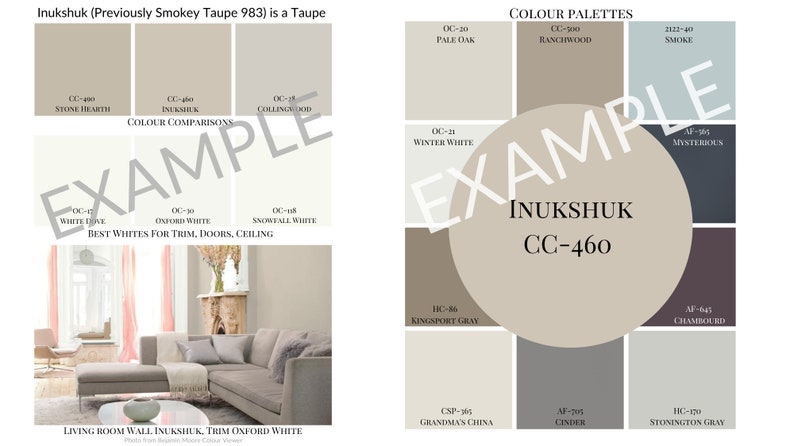 Fleur De Sel by Sherwin Williams Interior Paint Color Palette - Etsy