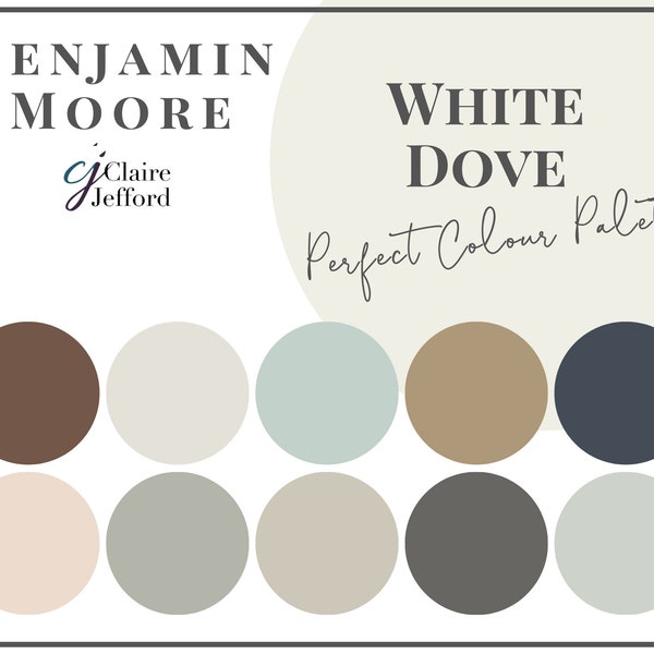 White Dove Color Palette - Etsy