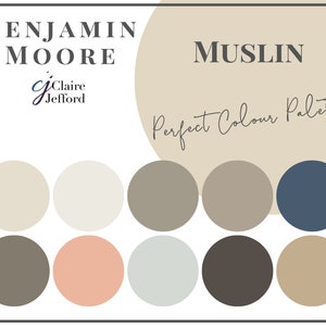 Muslin by Benjamin Moore Interior Paint Color Palette Interior Design ...