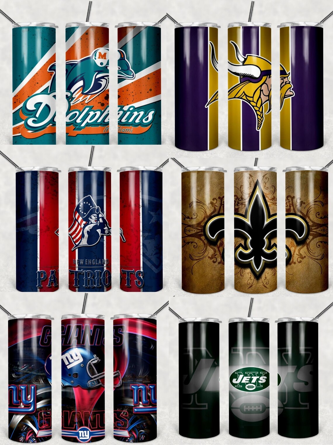 NFL 20 Oz Sublimation Tumblers - Etsy