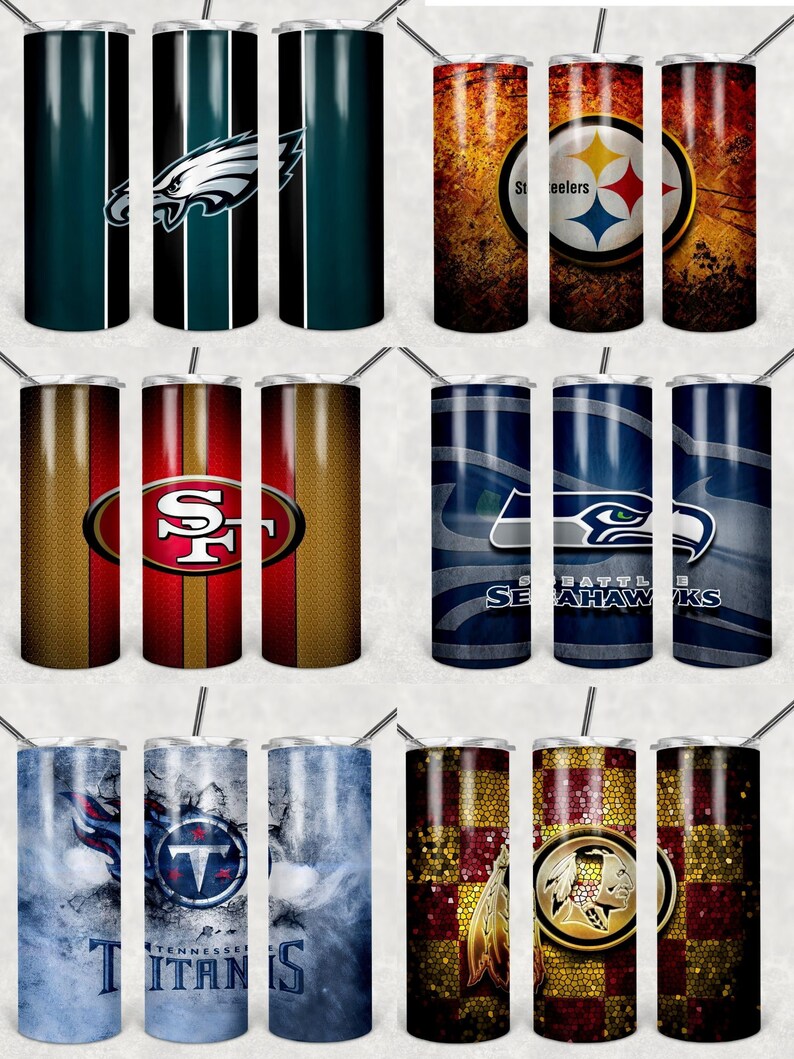 NFL 20 Oz Sublimation Tumblers - Etsy