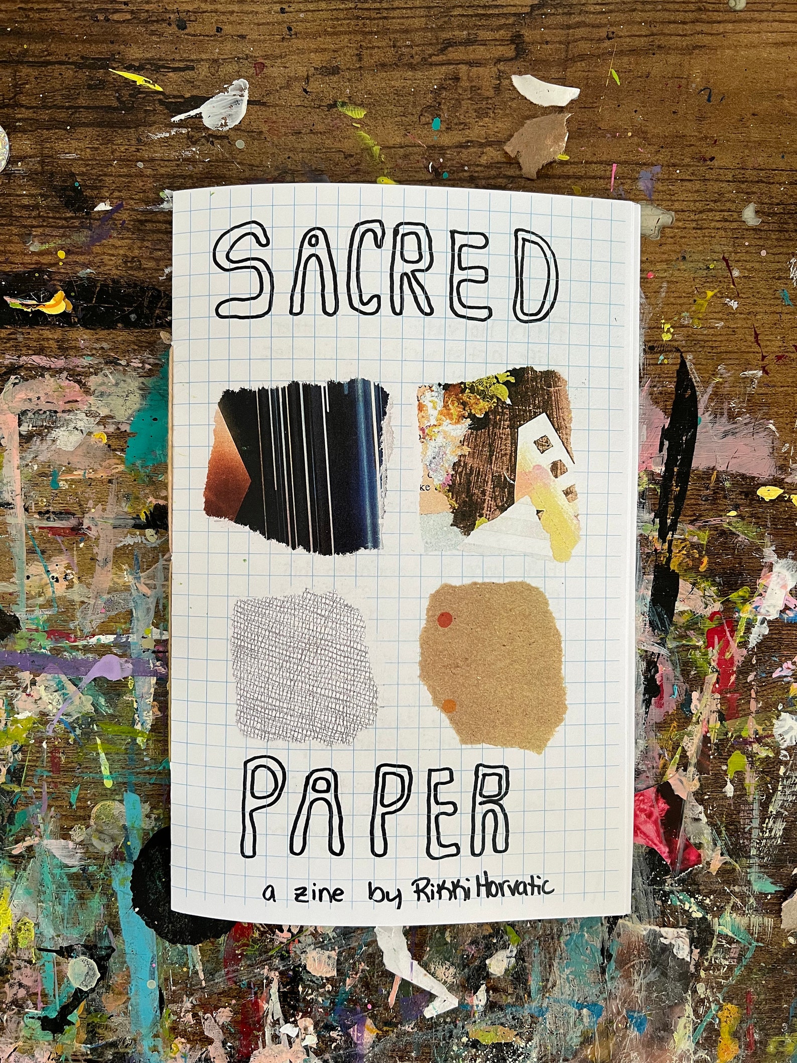 Sacred Paper, Art and Poetry Zine, Collage, Illustration Handmade Book ...