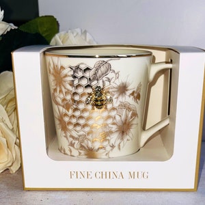 Queen Bee Gold Mug Ceramic Tea Mug Coffee Mug - Etsy