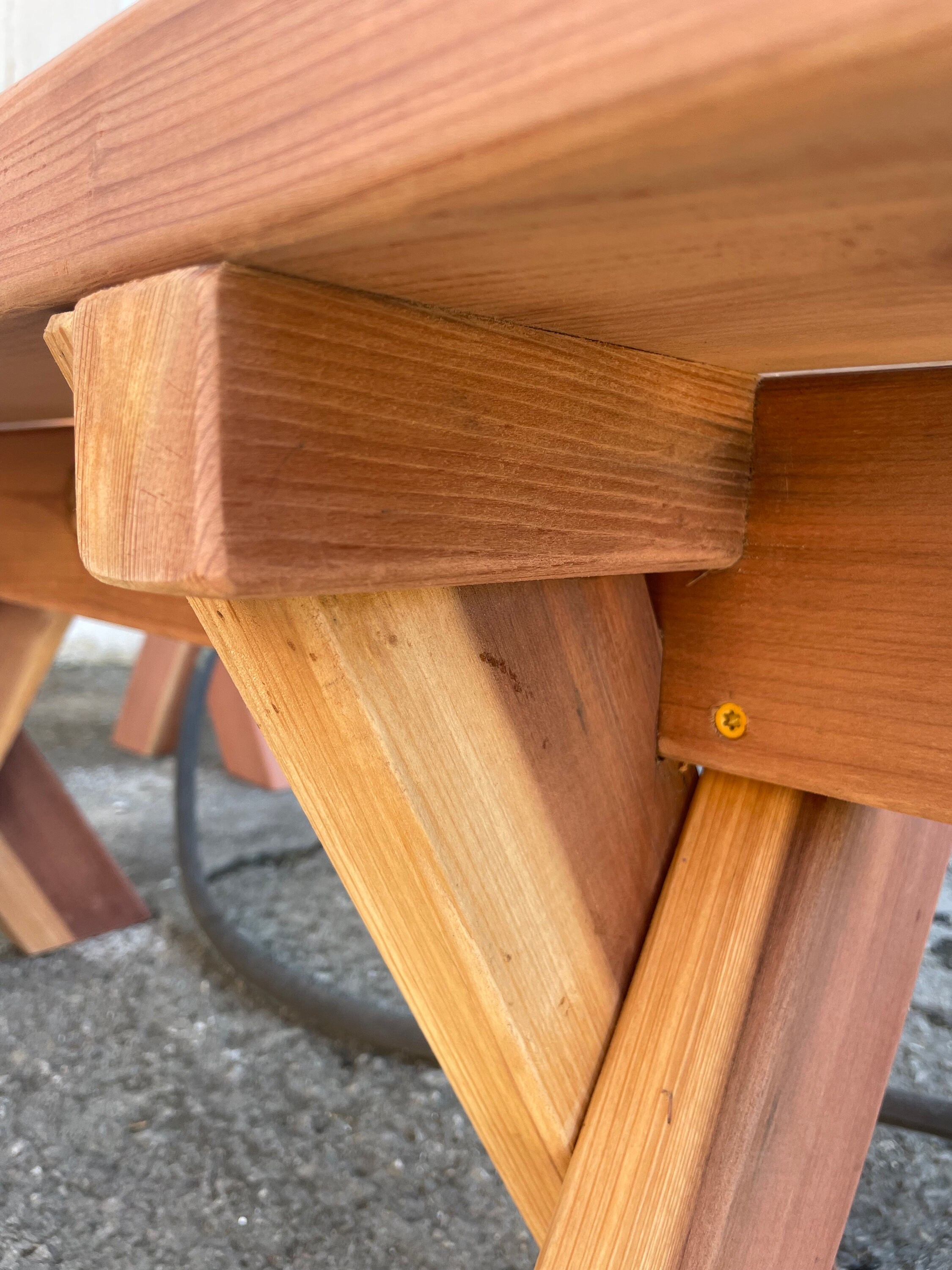 Thick Solid American Redwood Stool and Benches - Etsy