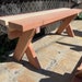 Thick Solid American Redwood Stool and Benches - Etsy