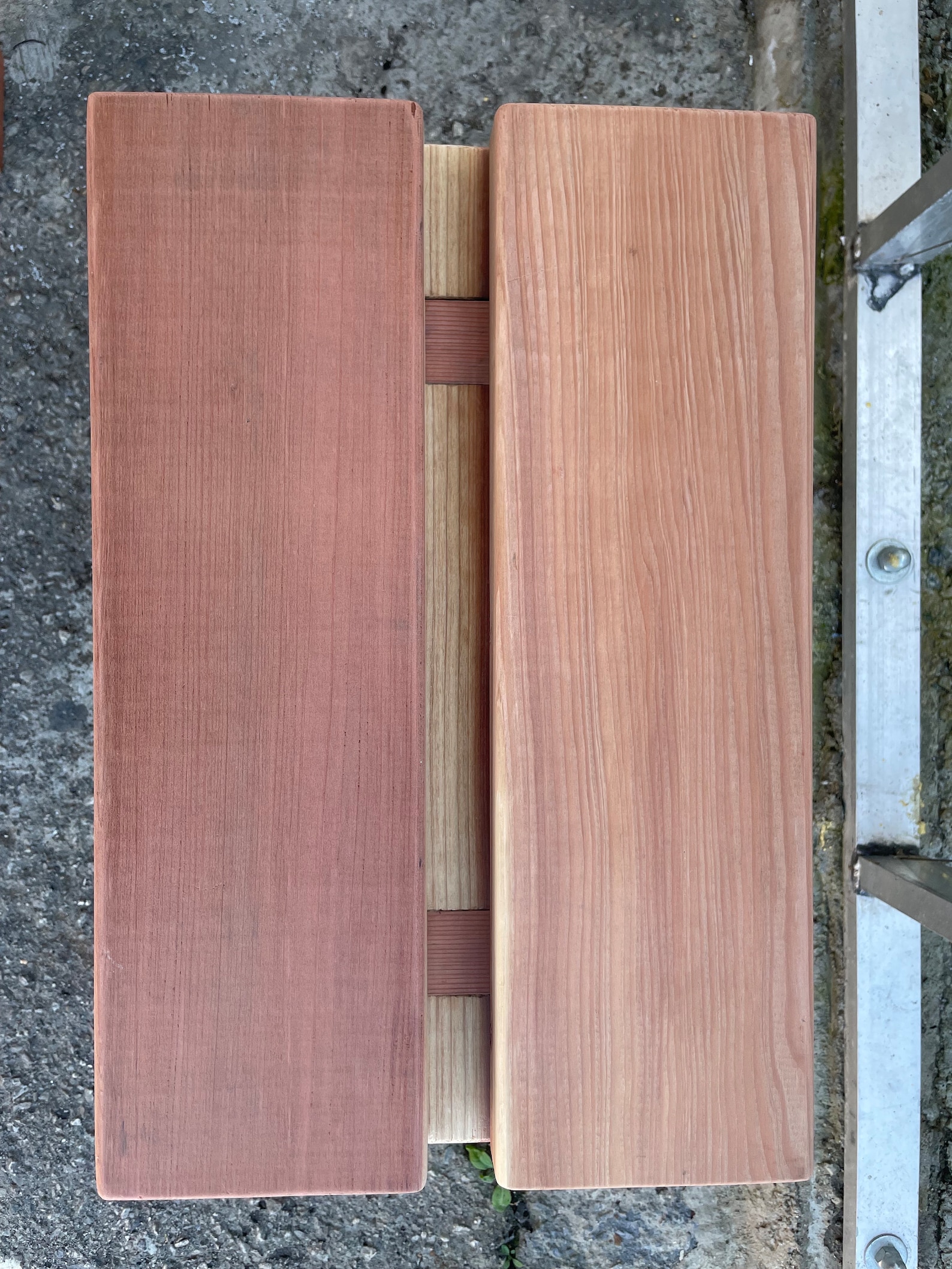 Thick Solid American Redwood Stool and Benches - Etsy