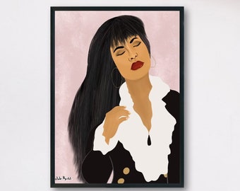 Selena Quintanilla Portrait Digital Print - Etsy