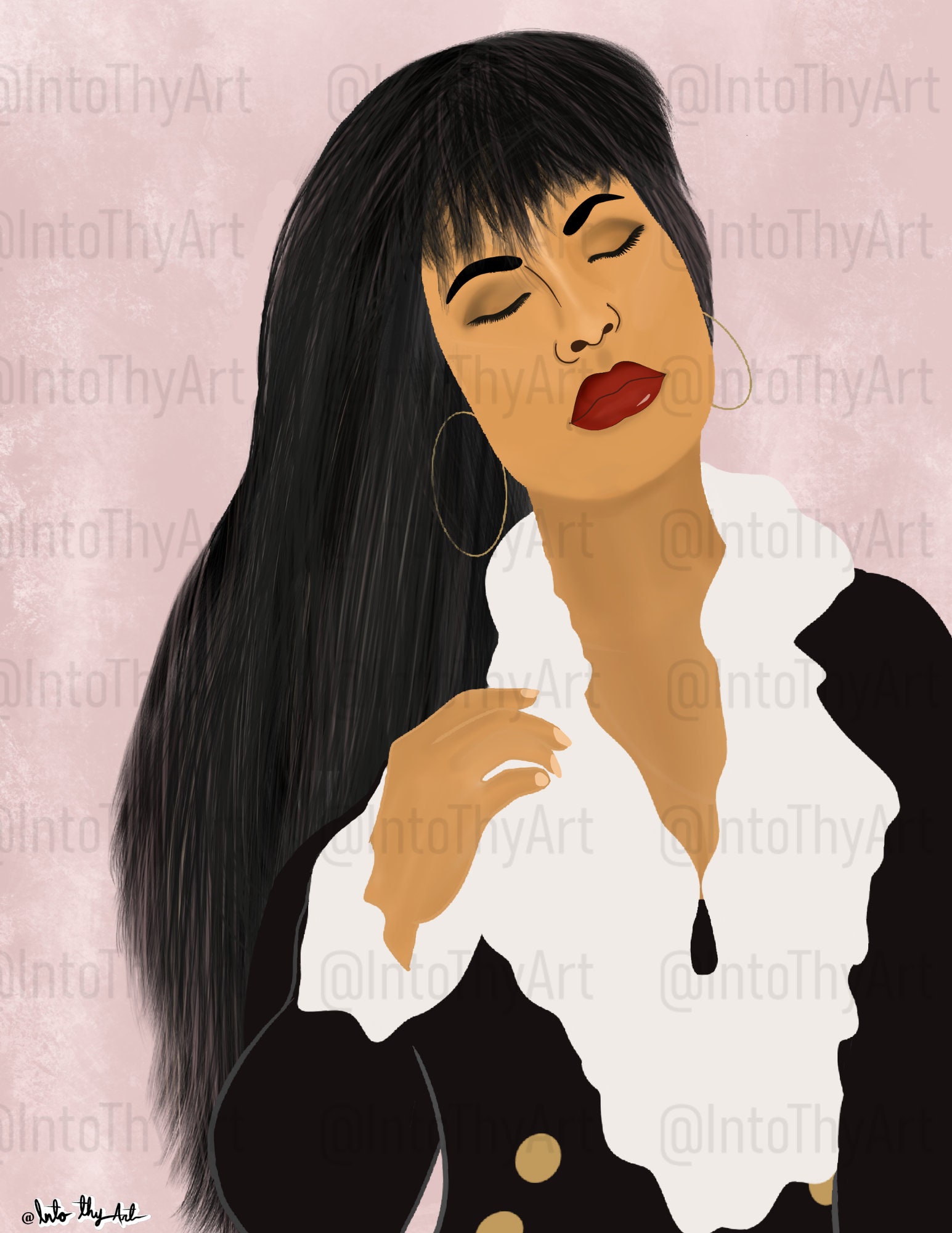 Print-selena Quintanilla Art Print-celebrity Art-home - Etsy